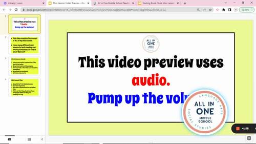 Reading Workshop Mini Lesson Bundle by All in One Middle School | TPT Reading Workshop Mini Lesson Bundle by All in One Middle School | TPT