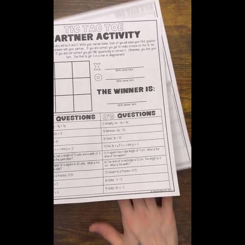 Back to School Algebra 1 Review Activities | First Week of School ...