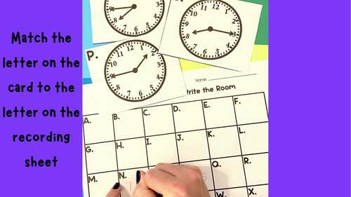 Telling Time Write the Room by Mrs Katelyn Lewis | TPT