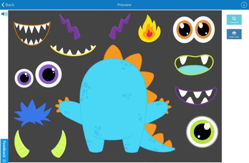 BOOM CARDS™ Build a monster : reward / reinforcement game by The ...