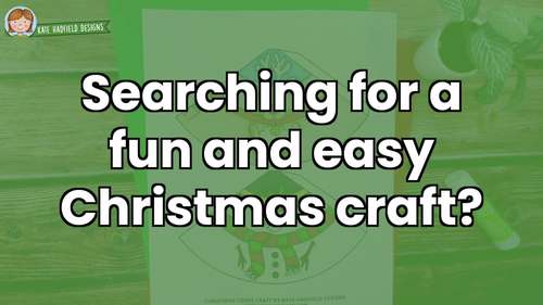 Christmas Decoration Craft - Christmas Cones (pre-coloured version)