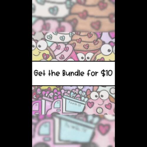 Valentine's Day Pizza Math Craft | Fractions & Equal Parts by Typically ...