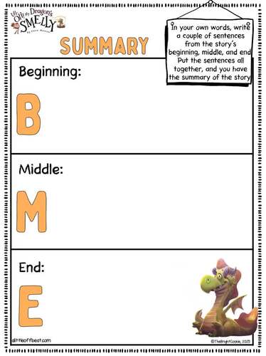 Uh-Oh! My Dragon's Smelly- Rhyming Game, SEL Problem Solving, Dragon Craft
