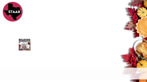 STAAR Thanksgiving Reading Comprehension Bundle New Item Types | Print ...