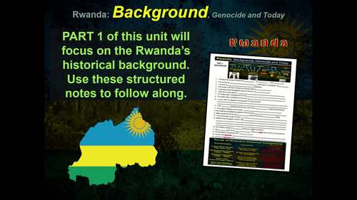 Rwanda Genocide Map Activity: Interactive, engaging follow-along 18 ...