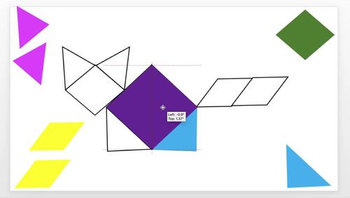 Interactive Tangram #3:OT / SPEECH Teletherapy Virtual therapy | TPT