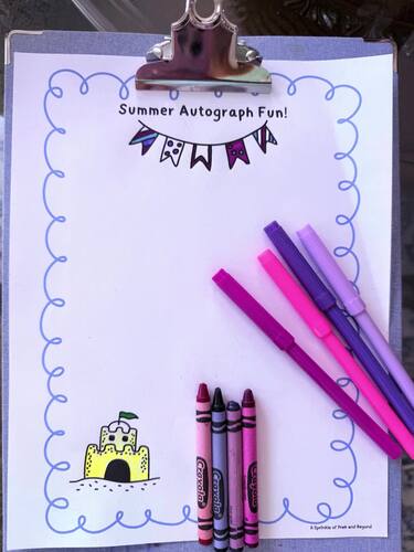 End Of the Year Memories Activities for Memory Book Or Keepsake Activity