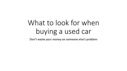 How to Inspect a Used Car, Self-Inspection: Know what to look for ...
