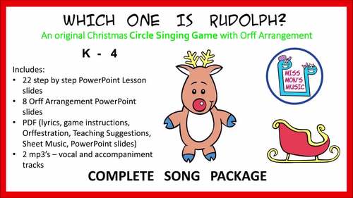 Original Christmas Singing Game | “Which One Is Rudolph?” | Song Package