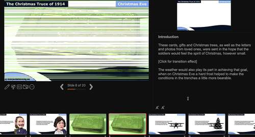 The Christmas Truce of 1914 - PowerPoint Lesson with Speaker Notes