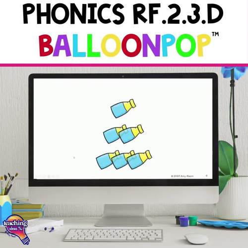 Phonics RF.2.3.D Prefixes and Suffixes BalloonPop™ Digital Review Games