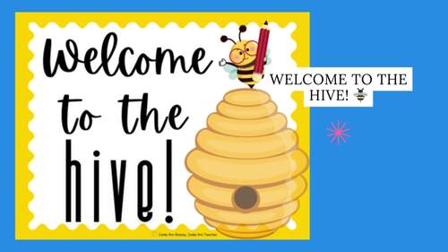 DOOR DECORATIONS Back to School BEE THEME | EDITABLE Door Decor ...