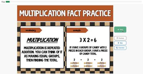 Multiplication Fact Practice Boom Cards // 3s, 4s, and 6s Facts | TPT