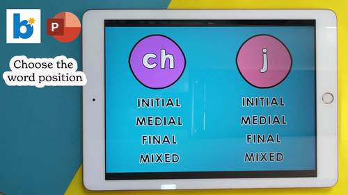 ch & j Color By Speech Artic Game Easter Theme Boom™ Card, PPT & Printable