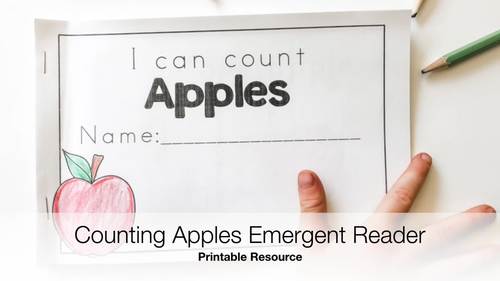 Counting Apples Fall Emergent Reader for Preschool & Kindergarten ...