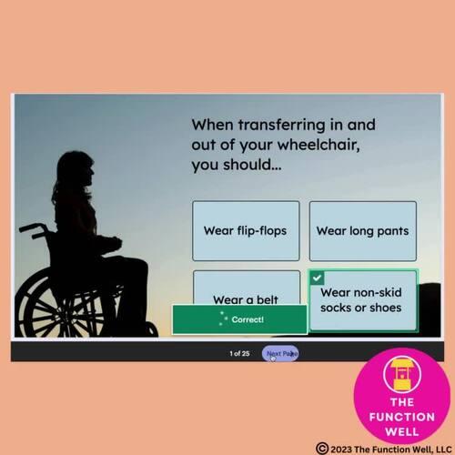 Using a Wheelchair - Safety Questions - Problem Solving - Adult Therapy ...