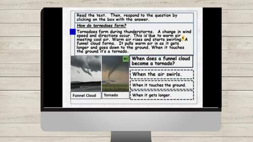 Tornadoes Non-Fiction (Boom Cards with Audio) by Living and Loving Primary