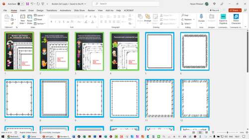 Borders and Frames for commercial use Set 3 by Edu Worksheets | TPT