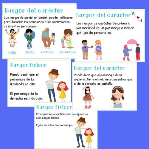 Rasgos de carácter:presentación-organizadores gráficos-tarjetas de ...