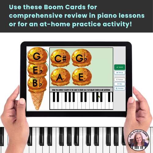 2nd Inversion Major Piano Triads BOOM™ Cards - Stacking Ice Cream Scoop ...