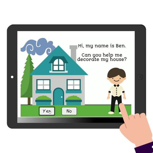 Barrier Games Parts of the House BOOM CARDS Distance Learning | TPT