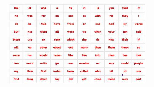 Orton-Gillingham Red Words (Fry) for 2nd Grade - Google Slides | TPT