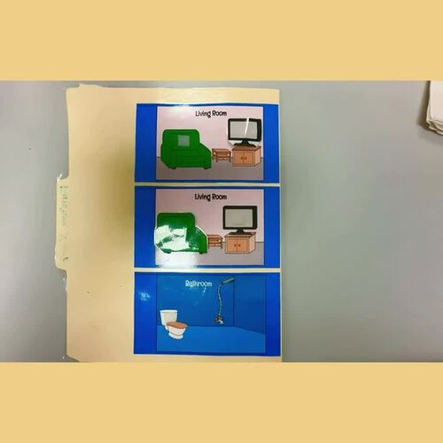 What Belongs? Rooms of the House Life Skills File Folder Activity