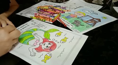 Spanish Reading Comprehension Spanish Coloring Pages Activity Sheets