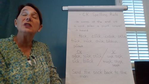 Interactive video for the -ck spelling rule, Orton- Gillingham | TpT