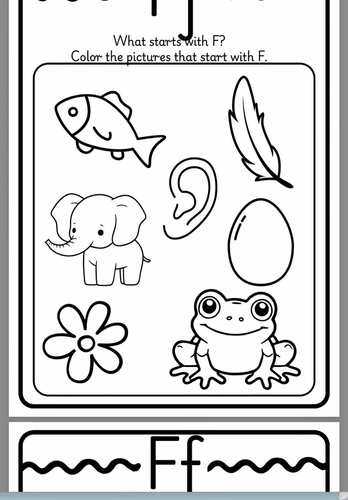 Alphabet Letter Worksheets (Letter Recognition & Handwriting) LETTER F