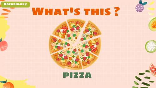 40 flashcards about food - Template - for kindergarten and elementary ...