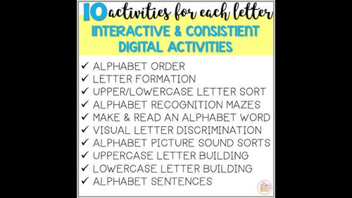 Alphabet Activities Bundle - digital & printable | TPT