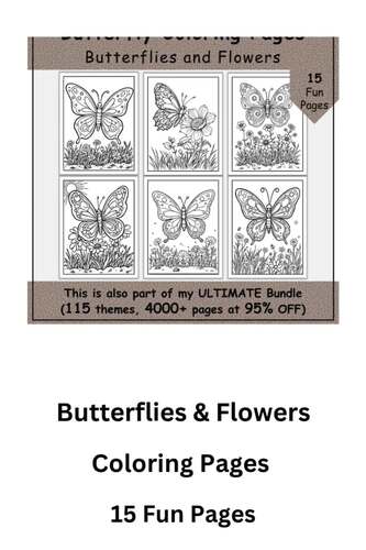 Butterflies Coloring Pages | Engaging Art Activity for Classroom or ...