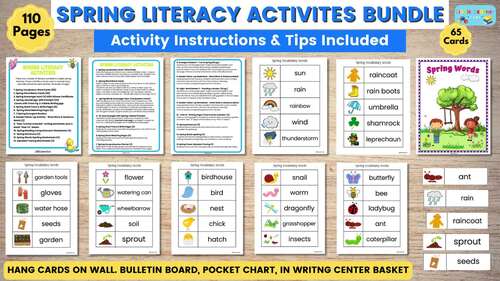 4 Seasonal Literacy Activities Bundles for Reading & Writing ...