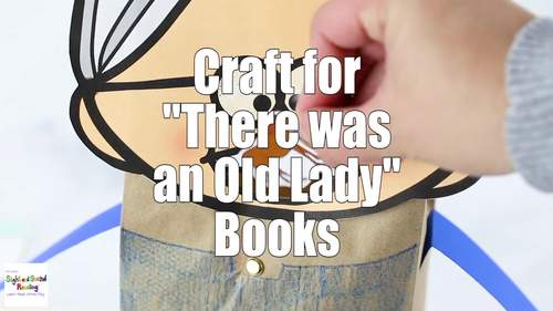 There Was an Old Lady Book Companion Craftivity | Sequencing Activities