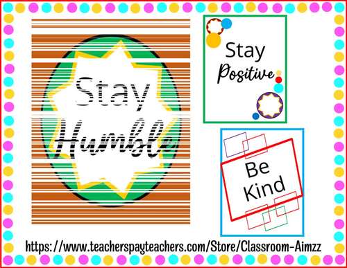 Classroom Posters, Printable Classroom Posters, Editable Classroom Decor