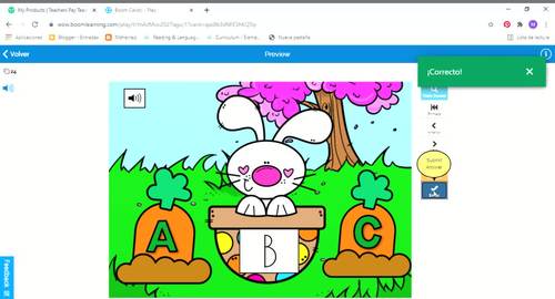 BOOM CARDS Easter: ABC ORDER Digital Resources by Ms Herraiz | TPT