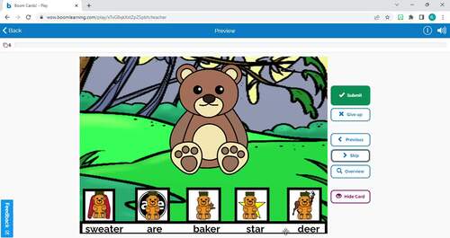 Final /r/: Feed the Bear the Jar of Honey. Boom Learning | TPT