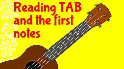 Uke Lessons 1: First 3 notes and reading TAB by Mason's Music | TPT
