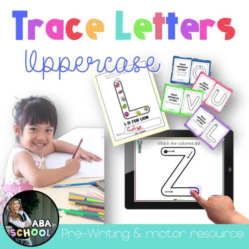 Uppercase or Capital Letter Tracing Alphabet Recognition and Sound Practice