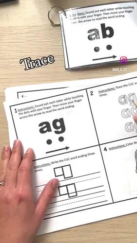 CVC Words Worksheets | Blending | Kindergarten Phonics | CVC Flash Cards