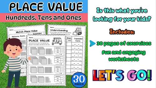 PLACE VALUE: HUNDREDS, TENS, AND ONES | Place Value Base Ten block to 1000