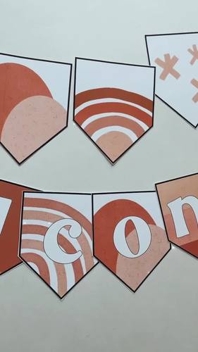 Boho Neutrals Classroom Decor: EDITABLE BANNER by Learning with Kiki