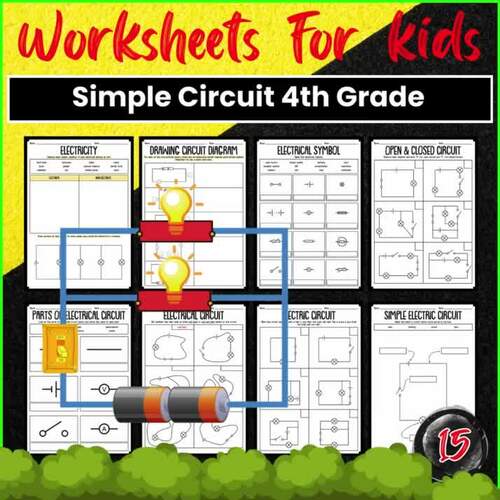 Simple Circuit Worksheets 4th Grade by Lib Anatomy school | TPT Simple Circuit Worksheets 4th Grade by Lib Anatomy school | TPT