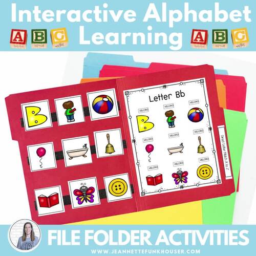 Alphabet Letter Matching File Folder Activities by Snicker-doodles Pre ...