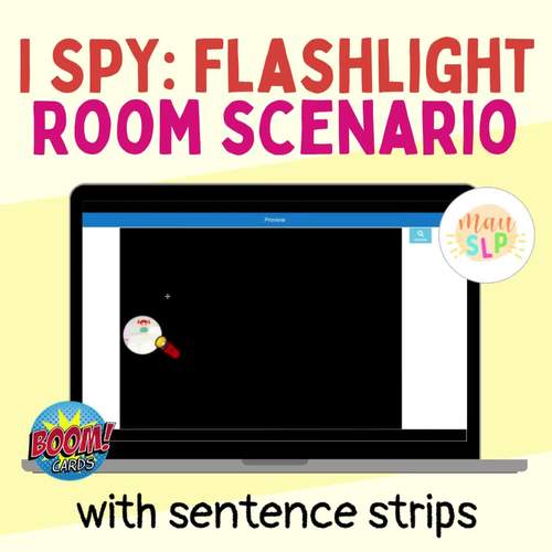 I Spy Flashlight Room Scenario Boom Cards™ by Mau SLP | TPT