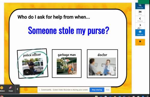 Community Helpers Scenario Digital Activity Boom™ CARDS for Special ...