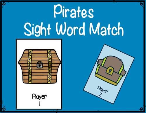Pirates Themed Sight Word Match Games by The Teaching Scene by Maureen