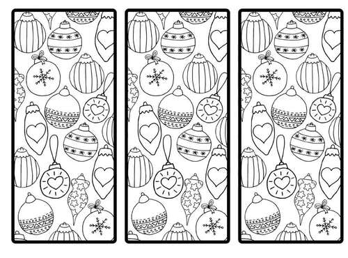 Christmas Bookmarks for Coloring by Fun in Upper Elementary | TPT