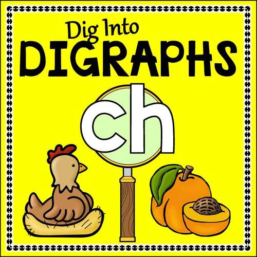 CH Digraph Activities & Games | CH Worksheets | NO PREP Phonics | TpT